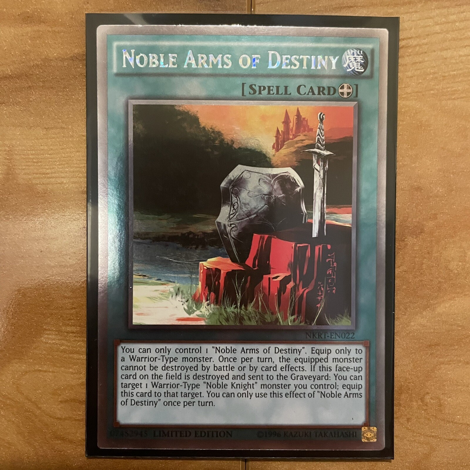 YuGiOh Noble Arms Of Destiny NKRT-EN022 Limited Edition Platinum Rare ...