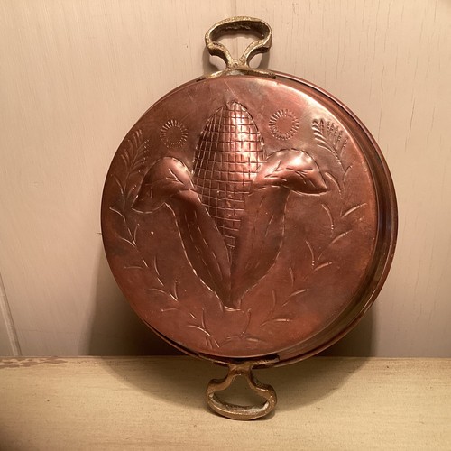 Antique Copper Corn Food Mold With Riveted Handles | eBay