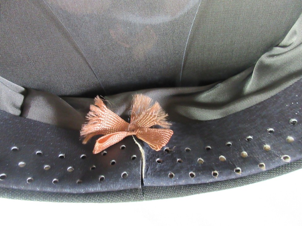 Belgian Army Hat Hassing BV Amesfoort. Khaki Brown Peaked, Lined, Lion ...