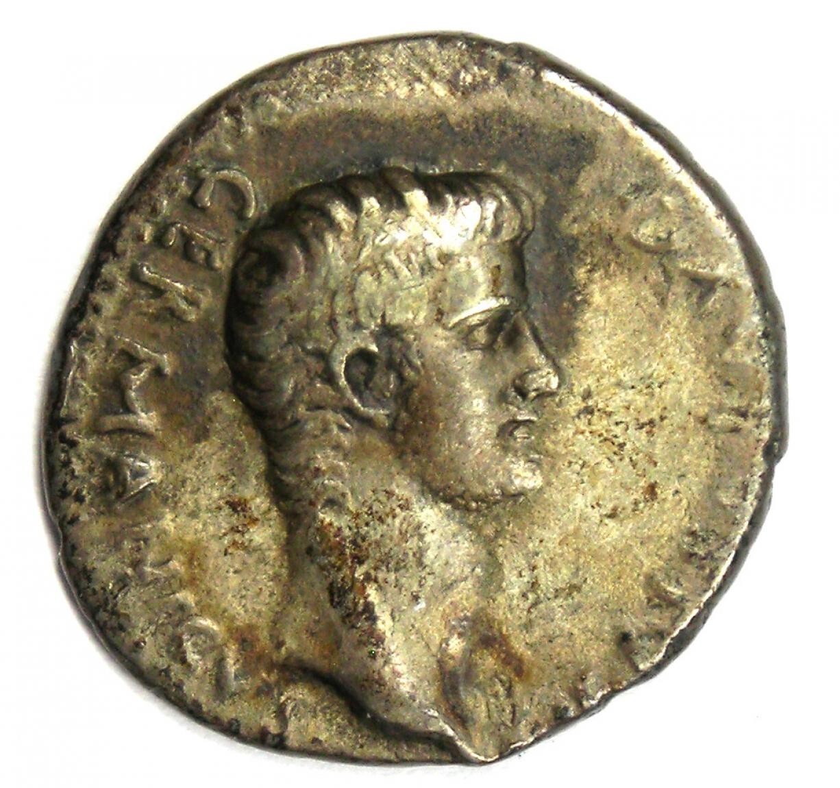 Gaius Caligula AR Drachm Cappadocia Caesarea Silver Coin 37-41 AD ...