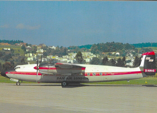BKS AS-57 AMBASSADOR Airplane Postcard | eBay