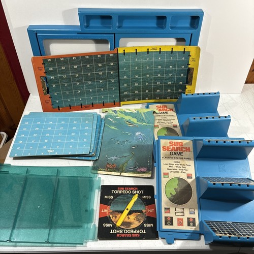 Vintage Milton Bradley Sub Search Game 1973 ~~~ PARTS Lot | eBay