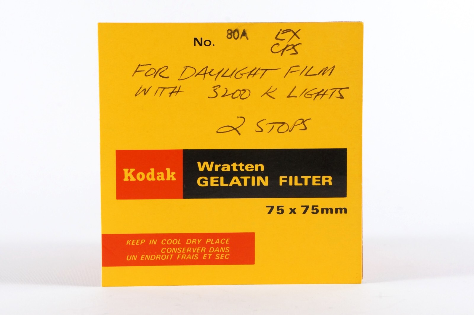 KODAK 80A 75mm Square Wratten Gelatin Filter | eBay