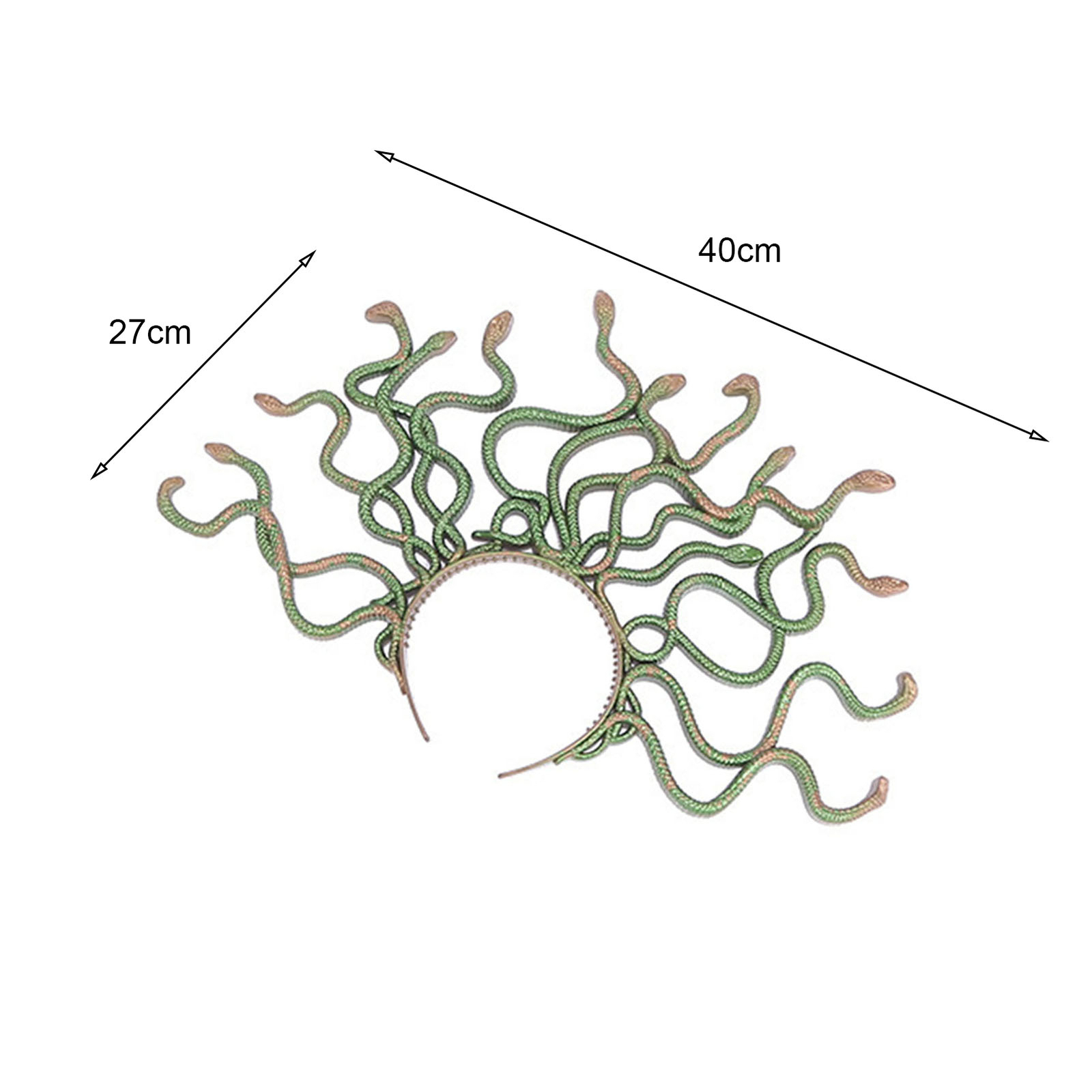 Halloween Headband Vivid Dressing Up Curved Snake Shape Hair Hoop ...