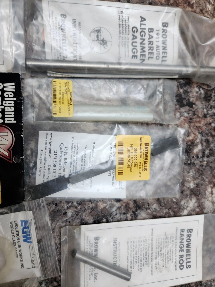 Gunsmithing Tools 1911 Pistol Brownells EGW Weigand Gunsmith Lot | eBay