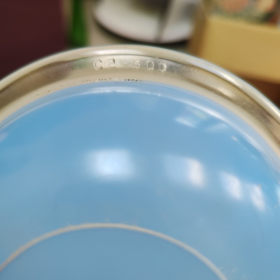 Phoenix Pastel Blue Spray Ware Hexagonal Glass Dishes /Bowls X2 vintage ...