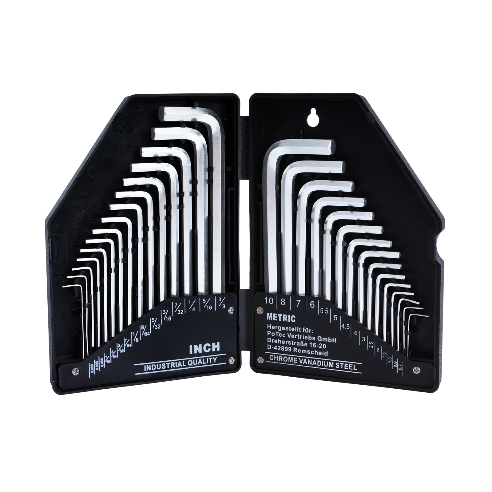 30x INNENSECHSKANT SCHLÜSSEL SATZ ZOLL + METRISCH SECHSKANT für INBUS ...