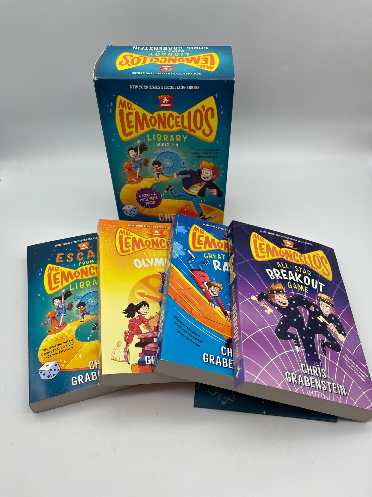 Mr. Lemoncello's Library Books 1-4 Boxed Set Paperback Chris ...