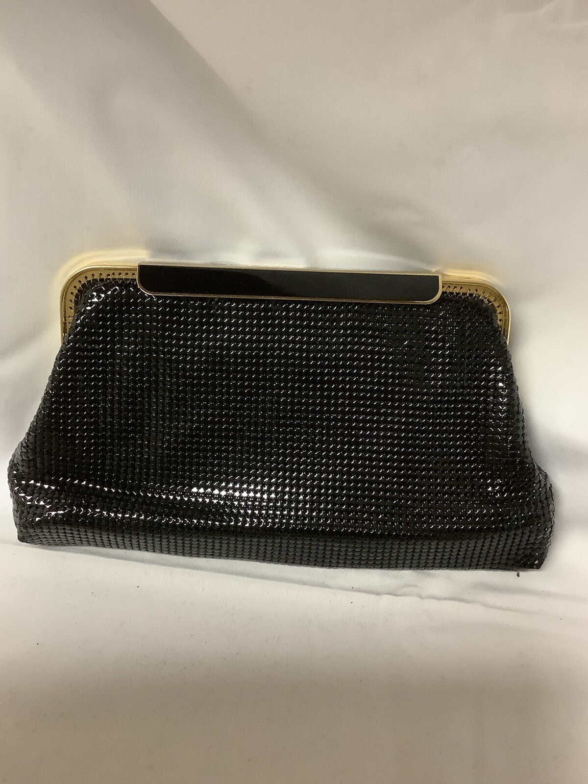 Glomesh Black Metal Mesh Purse Small Bag Handbag Vint… - Gem