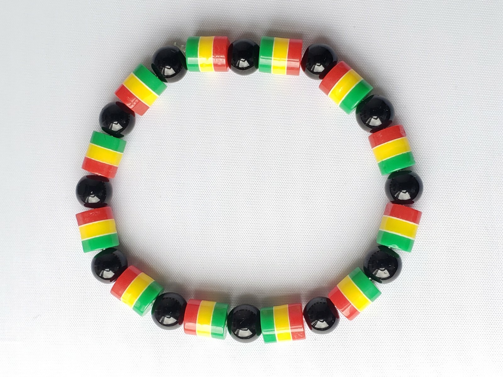 Rasta Beads Color Bracelet Jewelry Rastafari Stretch African Jamaica ...