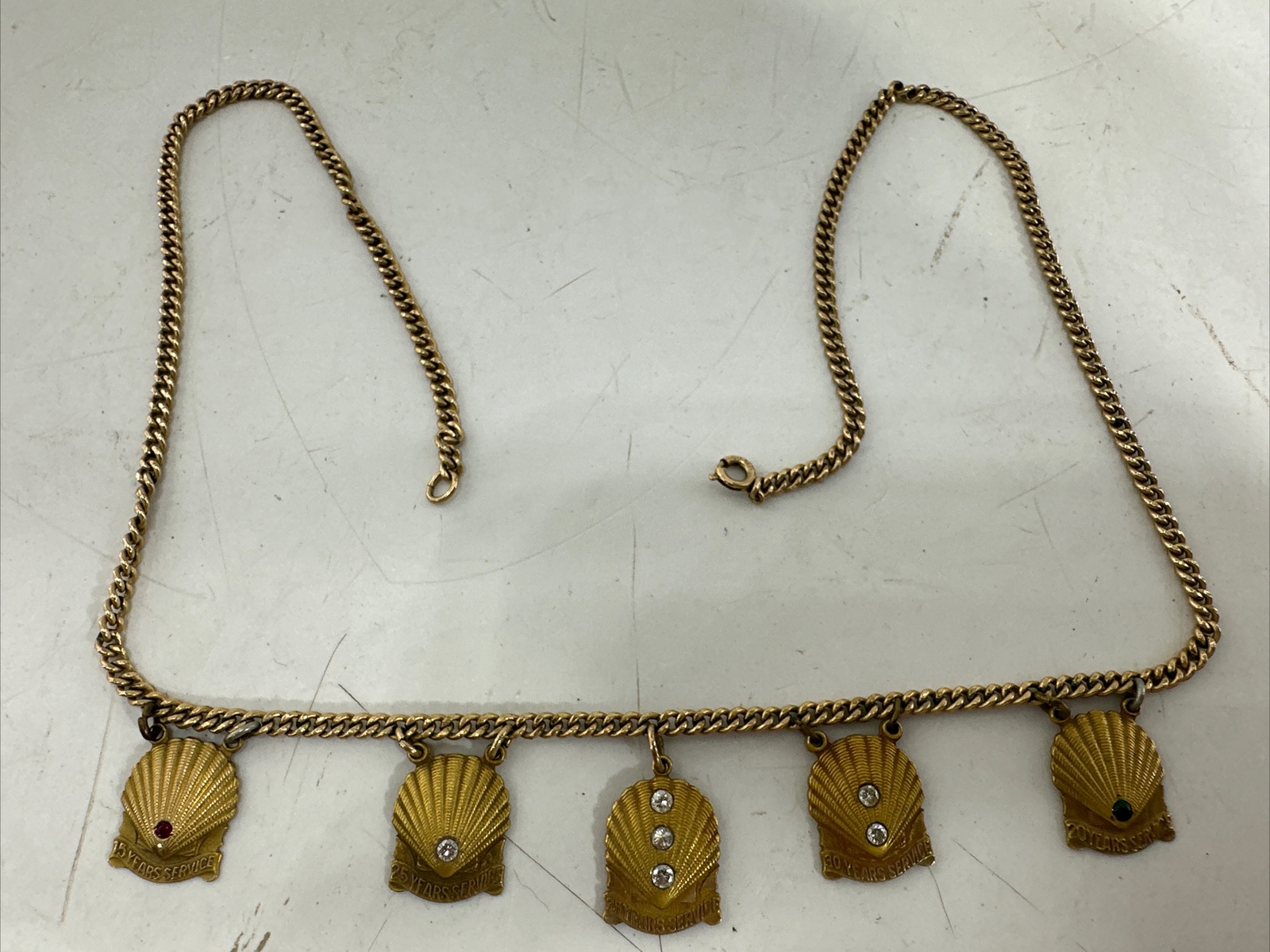 Rare Vintage 10K Gold Shell Oil Company Service Char… - Gem