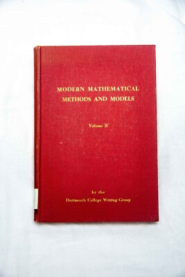 Modern Mathematical Methods and Models Vol. II Mathematical Models: E ...