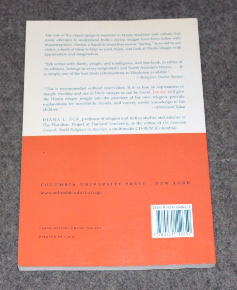 Darsan : Seeing the Divine Image in India by Diana Eck (1998, Trade Paperback) for sale online ...