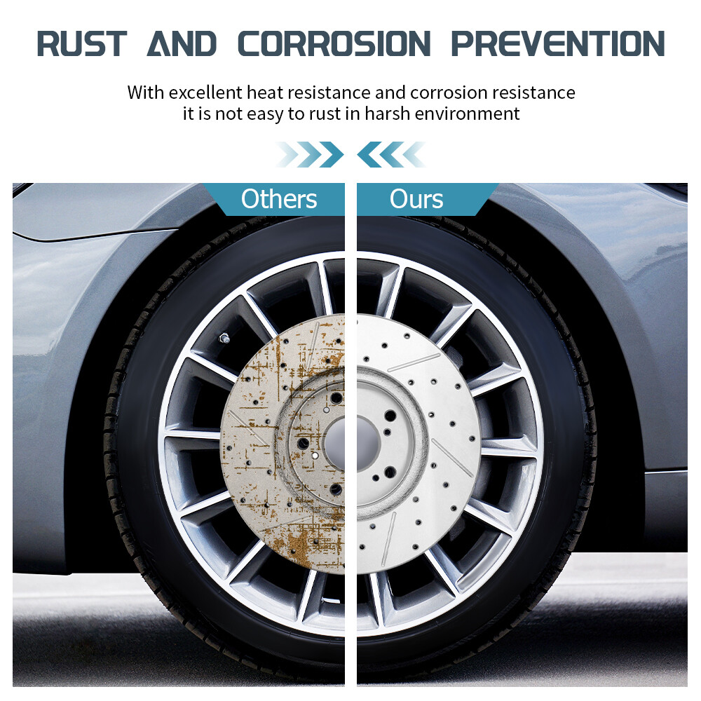 Front Drilled Disc Rotors And Ceramic Brakes Pads for Ford Fusion ...