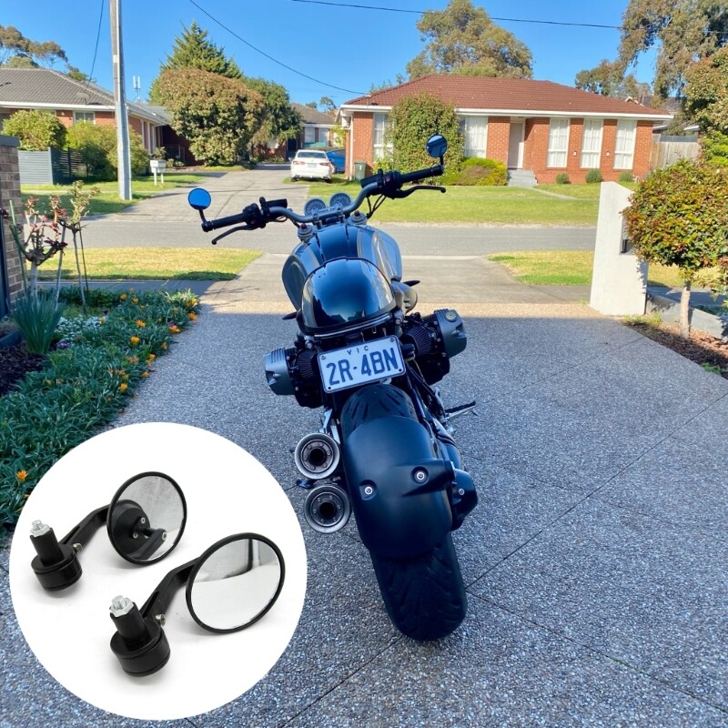 Motorcycle Rear View Side 7/8" Motorcycle Modification Round Handlebar ...