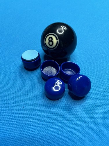 ( 5 ) Blue Pool Cue Chalk Holder For Taom Chalk Round Cup Billiards | eBay