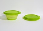 Tupperware 5452A-1 Flat Out Collapsible Bowls -Set of 2 Green - Good ...