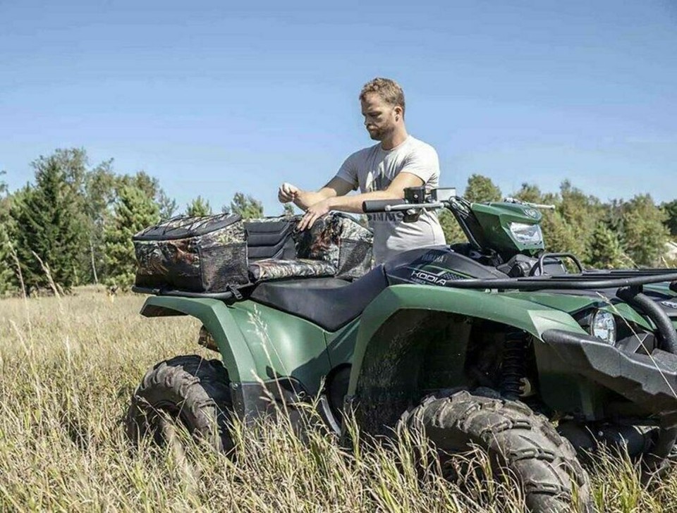 Kolpin Universal ATV Rear Rack Pack Cooler Seat Storage Cargo Bag Mossy ...