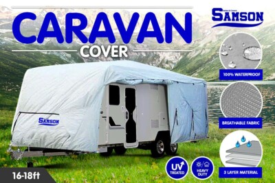 Samson Caravan Cover Heavy Duty Non=Woven Polypropylene 16-18 ft | eBay