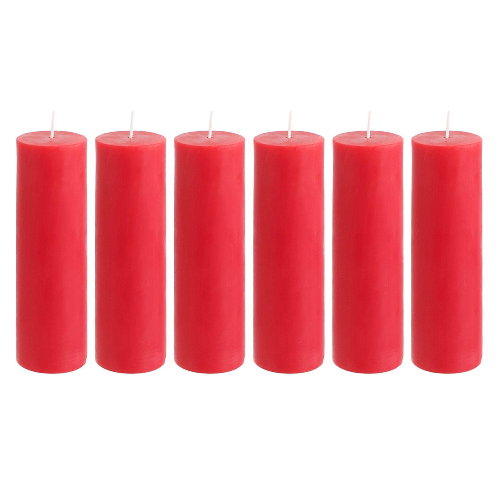 Mega Candles - Unscented 2"x 6" Hand Poured Round Premium Pillar Candle ...