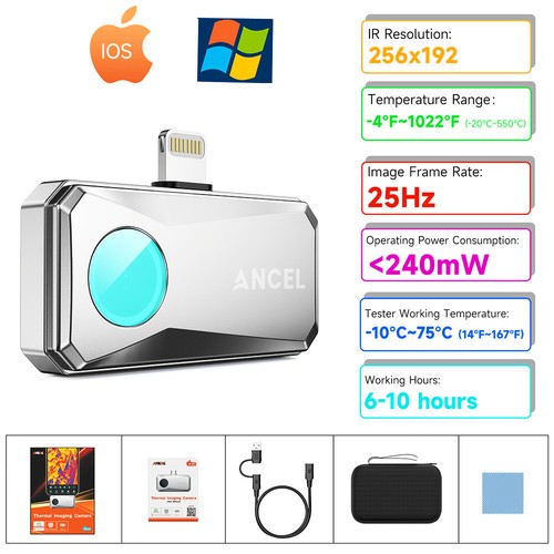 Mini Inspection Thermal Imaging Camera USB Fit for IOS SmartPhone ...