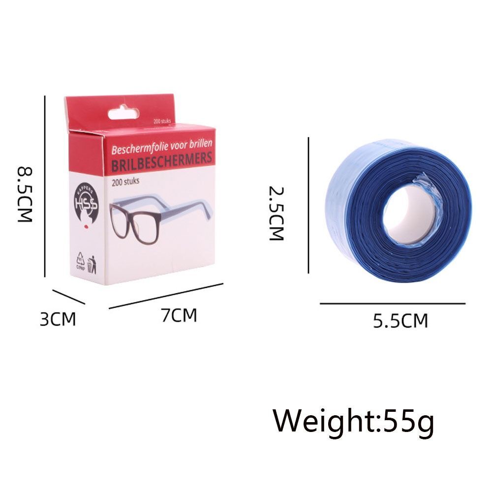 3PCS Plastic Spectacle Leg Sets Blue Glasses Protective Cover Haircut ...