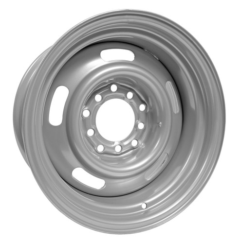 U.S. Wheel Wheel Rally Steel Silver 15"x8" 5x5.0/5.5" BC 4.25 ...