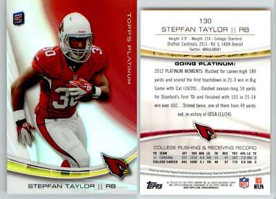 Stepfan Taylor 2013 Topps Platinum #130 Cardinals RC Rookie | eBay