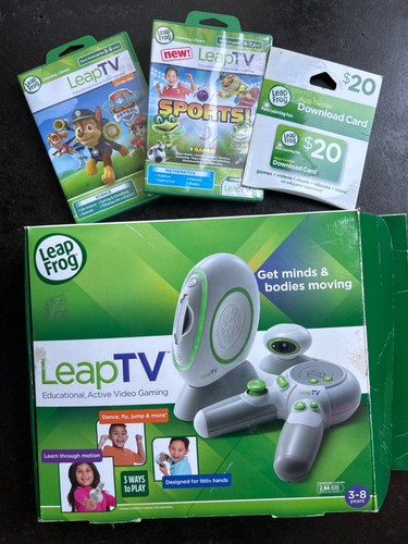 Leap Frog Leap TV Educational Video Gaming System,ControllerCamera With ...