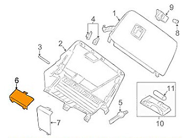 BMW X3 F25 COMPARTMENT GLOVE BOX COVER 51169242090 9242090 NO DUTY TO ...