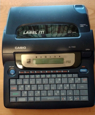 Label Making - Casio Ez Label Printer