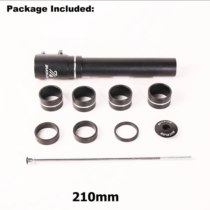 Bicycle Fork Stem Extender Handlebar Riser Extension Adapter Mountain ...