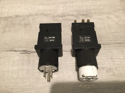 Stage Connectors Inc. A5-15M , A5-15F (Edison/Male Bates Plug Adaptors ...
