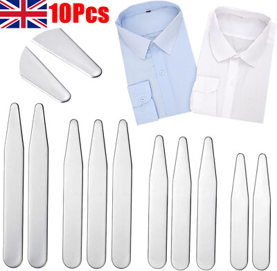 10Pcs Metal Collar Stays Bone Stiffeners For Men's Women's Shirt ...