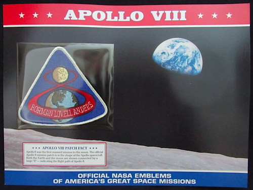APOLLO 8 / VIII Willabee & Ward NASA SPACE MISSION CREW PATCH EMBLEM Info Card | eBay