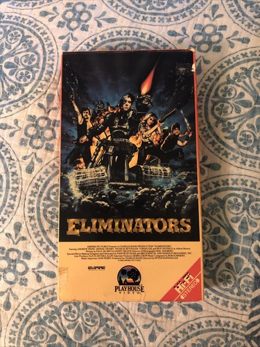 ** Eliminators ** VHS, Playhouse Video 1986 PG Empire Charles Band OOP ...