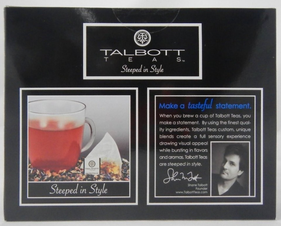 Talbott Teas - 36 Luxury Sachets - 18 Paris Breakfast + 18 Blissful ...
