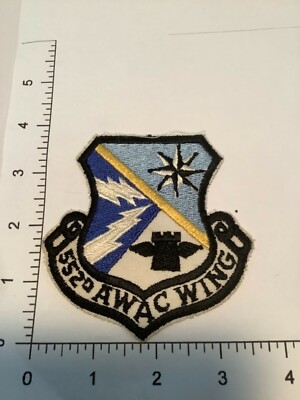 LARGE VINTAGE USAF 552ND AWAC WING SQUADRON PATCH | eBay
