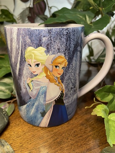 Disney Parks FROZEN Purple Coffee Mug Featuring Elsa, Anna & Olaf ~ 16 ...