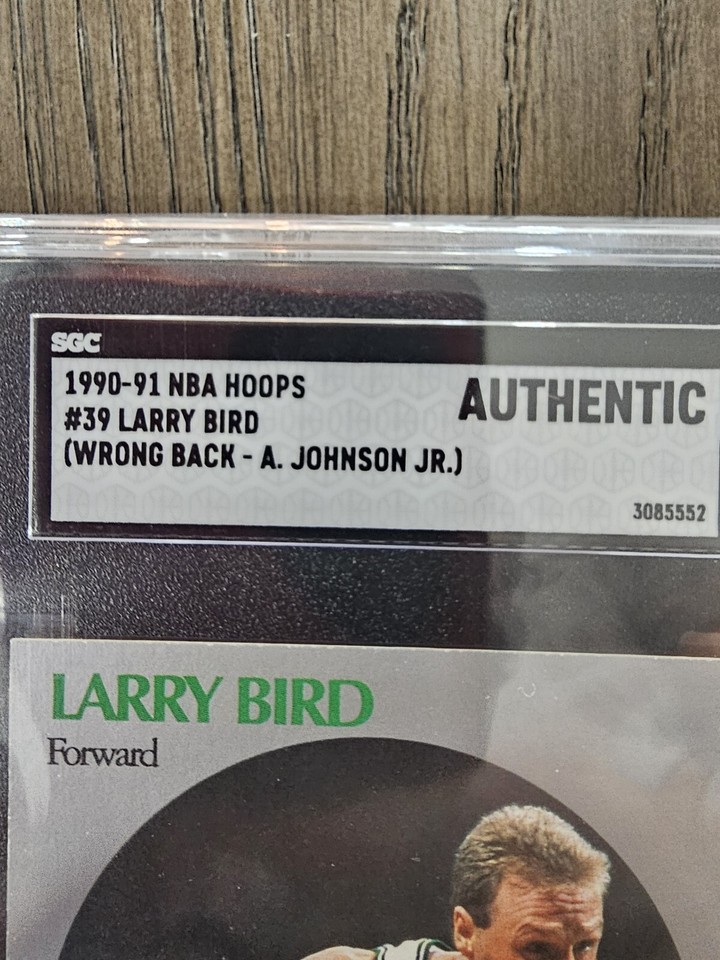 Larry Bird 1990-91 ERROR CARD 1/1 | eBay
