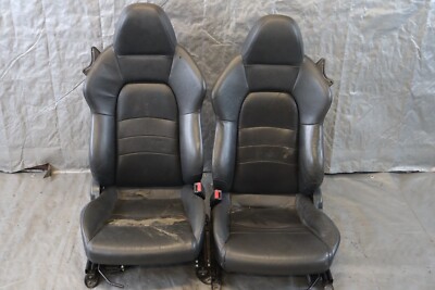 2006 2007 HONDA S2000 AP2 F22C OEM BLACK LEATHER FRONT SEATS TORN ...
