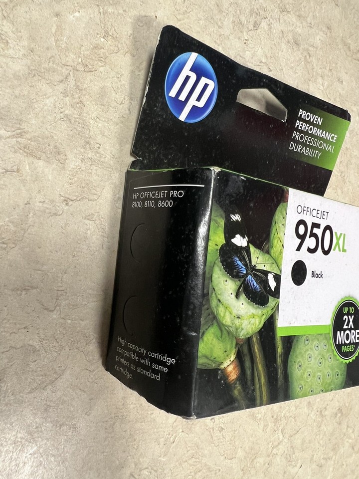 Genuine HP 950XL Black Ink Cartridge - MFg Exp. Nov. 2015- Box Unopened ...