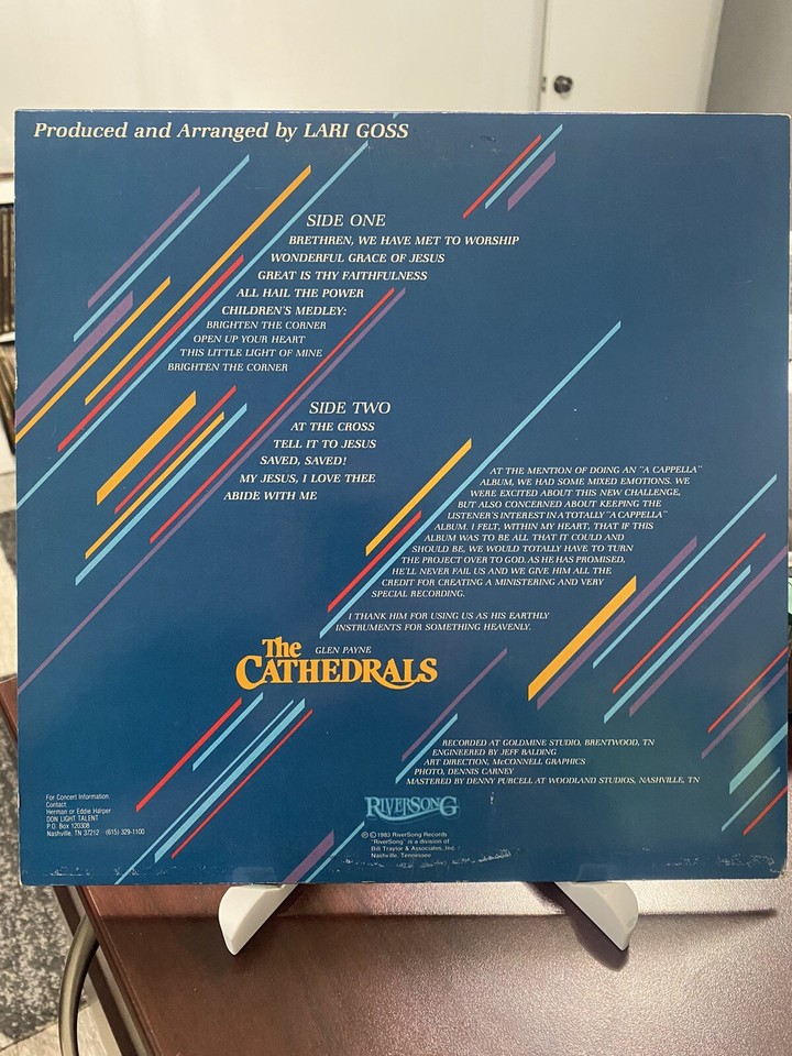THE CATHEDRALS - VOICES IN PRAISE A CAPELLA GOSPEL VINYL LP Excellent ...