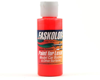 Parma PSE Faskolor Water Based Airbrush Paint (Fasflourescent Red) (2oz ...
