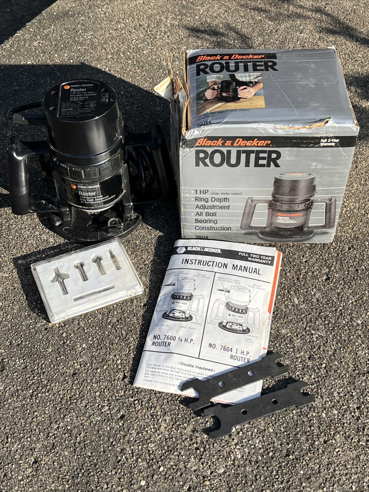 Black and Decker 1 HP Basic Router 7604 Electric for sale online | eBay