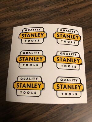 Stanley Quality Tools Antique White Yellow/Orange Vinyl Decal Plane Set ...