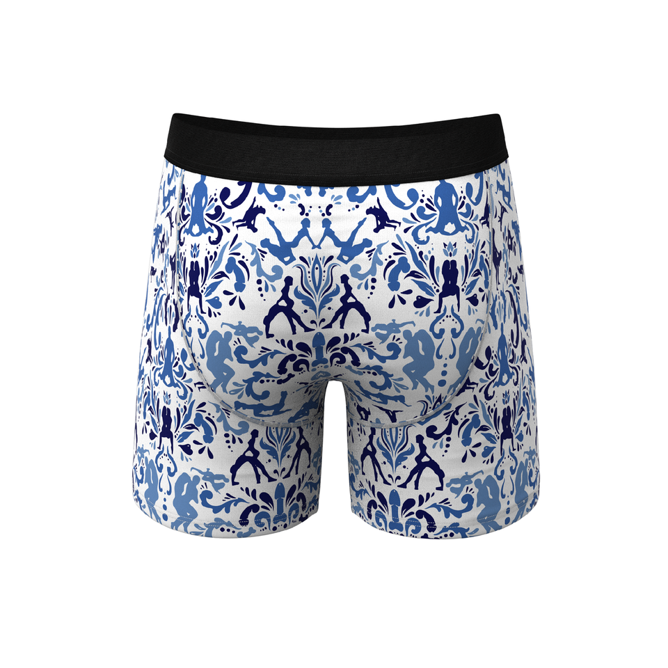 The Risqué Rorschach | Blue Willow Ball Hammock® Pouch Underwear With ...