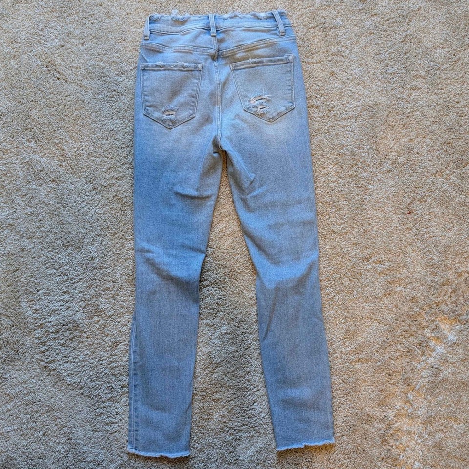 Flying Monkey High Rise Distressed Skinny Jeans Light Wash Size 26 ...