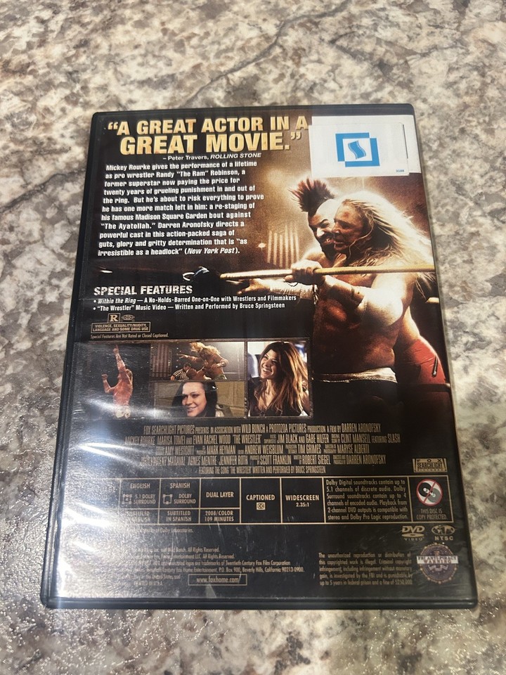 The Wrestler - DVD Mickey Rourke Marisa Tomei Evan Rachel Wood | eBay