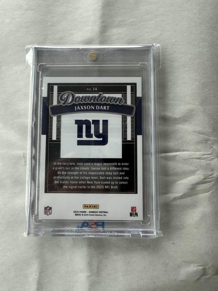 2025 Panini Donruss Jaxson Dart Downtown Case Hit SSP RC 🔥 New York ...